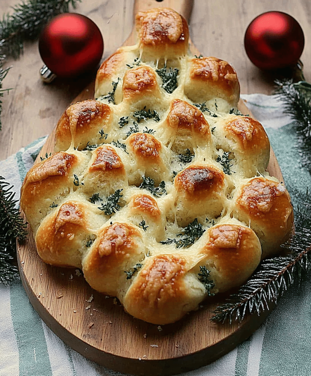 Cheesy Tree Bread Recipe - Recipe Vibe