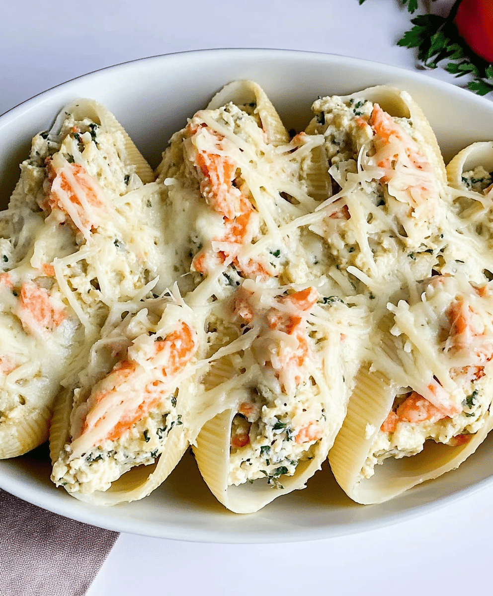 Creamy Seafood Stuffed Shells Recipe - Recipe Vibe