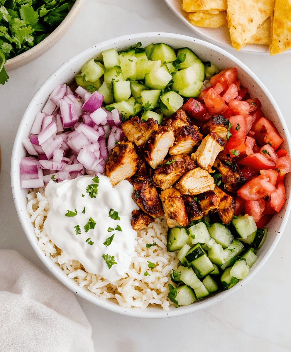 Chicken Gyro Bowls Recipe - Recipe Vibe