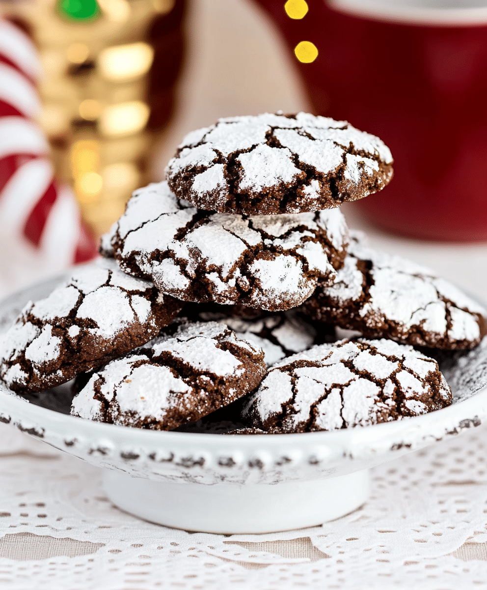 Chocolate Crinkle Cookies Recipe - Recipe Vibe