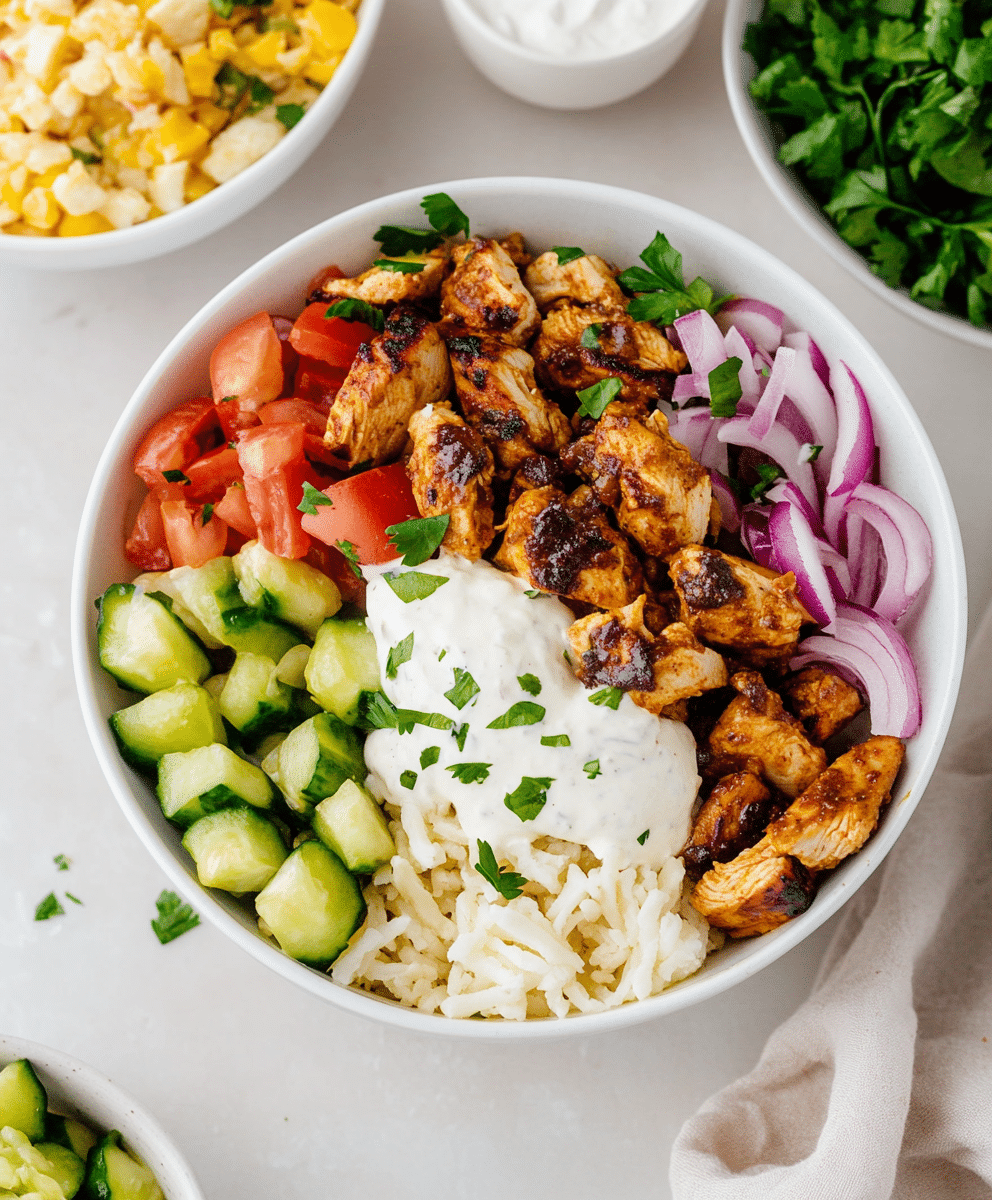 Chicken Gyro Bowls Recipe - Recipe Vibe