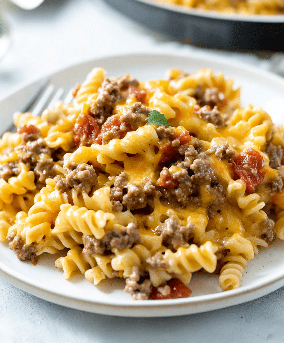 Cheeseburger Pasta Recipe - Recipe Vibe