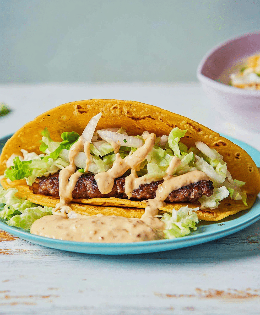 Smash Burger Tacos Recipe - Recipe Vibe