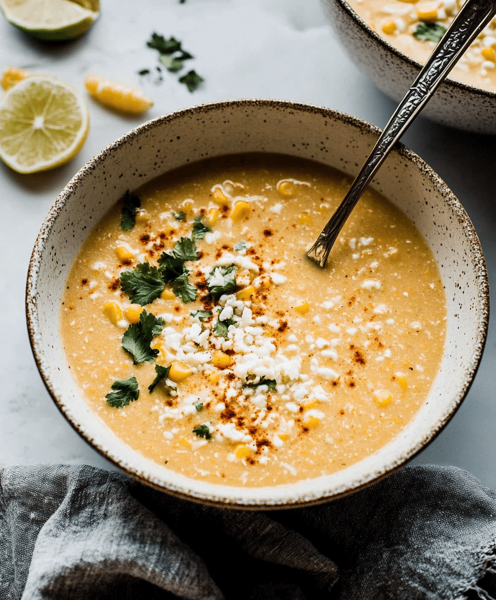 Mexican Street Corn Soup Recipe - Recipe Vibe