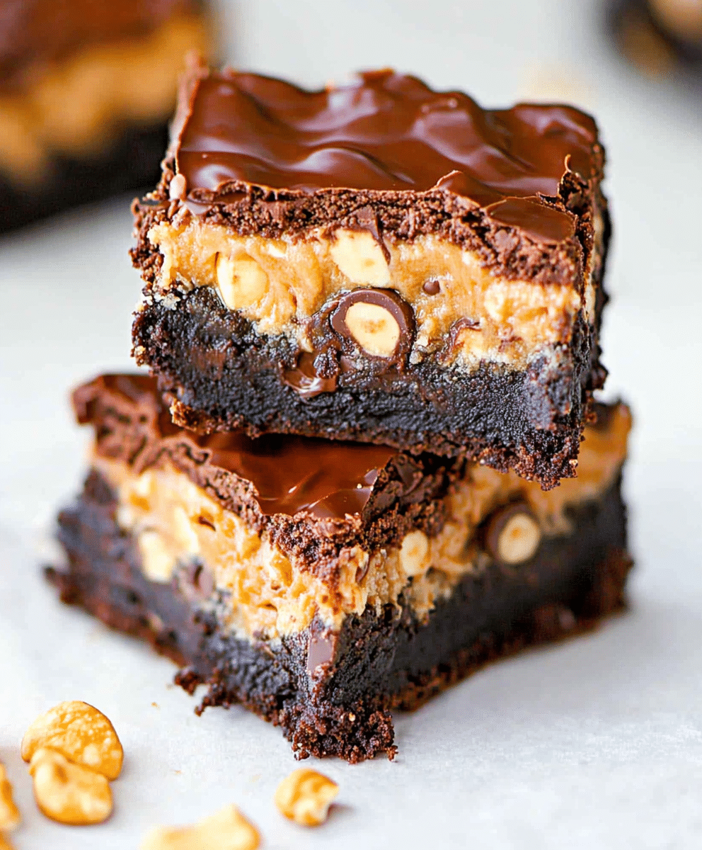 Outrageous Snickers Brownies Recipe - Recipe Vibe