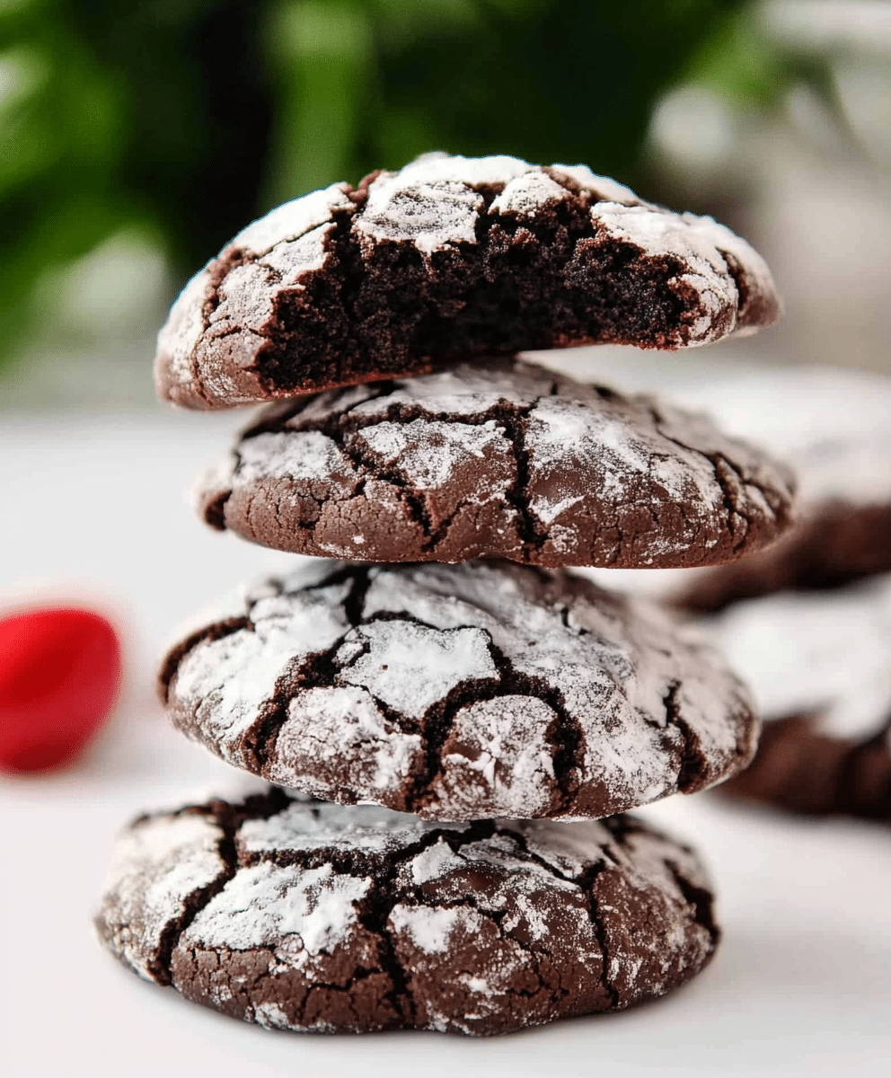 Chewy Chocolate Crinkle Cookies Recipe - Recipe Vibe