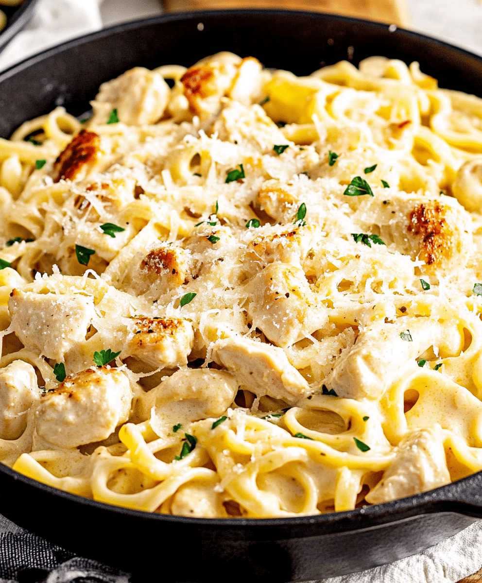 Creamy Garlic Parmesan Chicken Pasta Recipe - Recipe Vibe