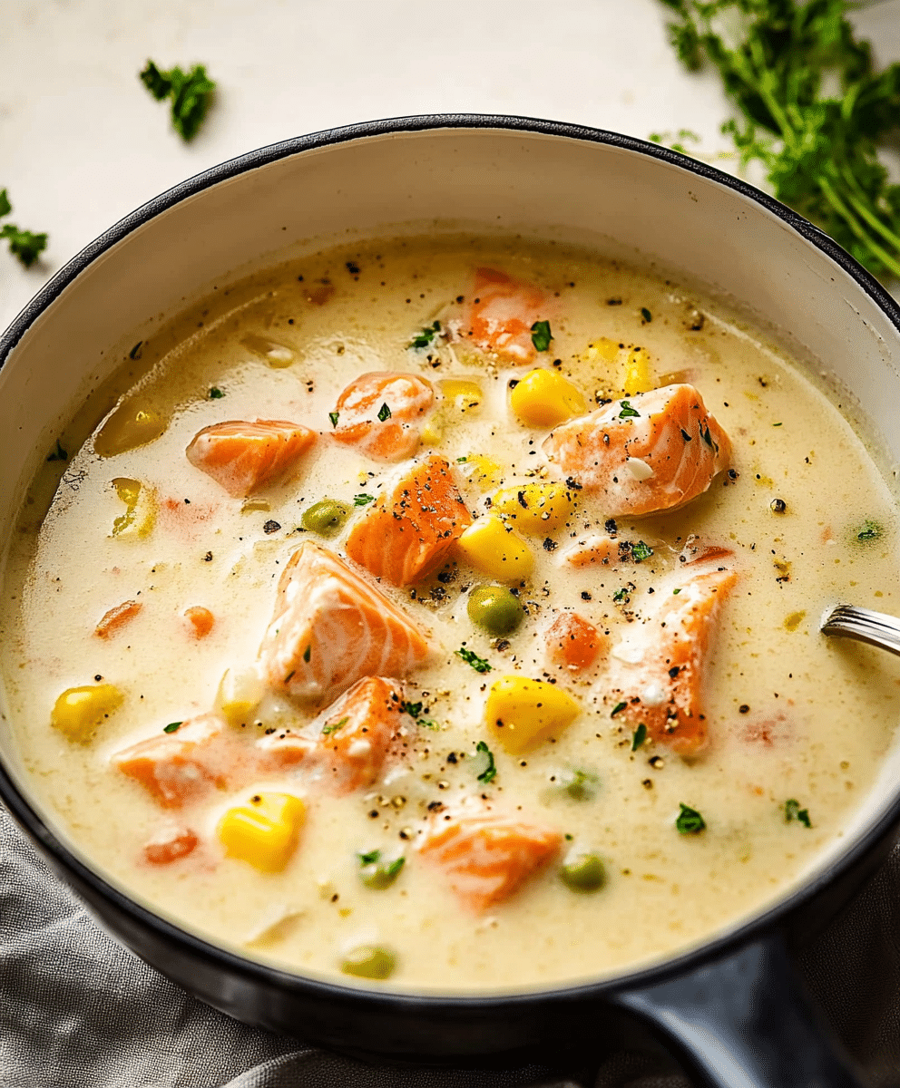 Salmon Chowder Soup Recipe - Recipe Vibe