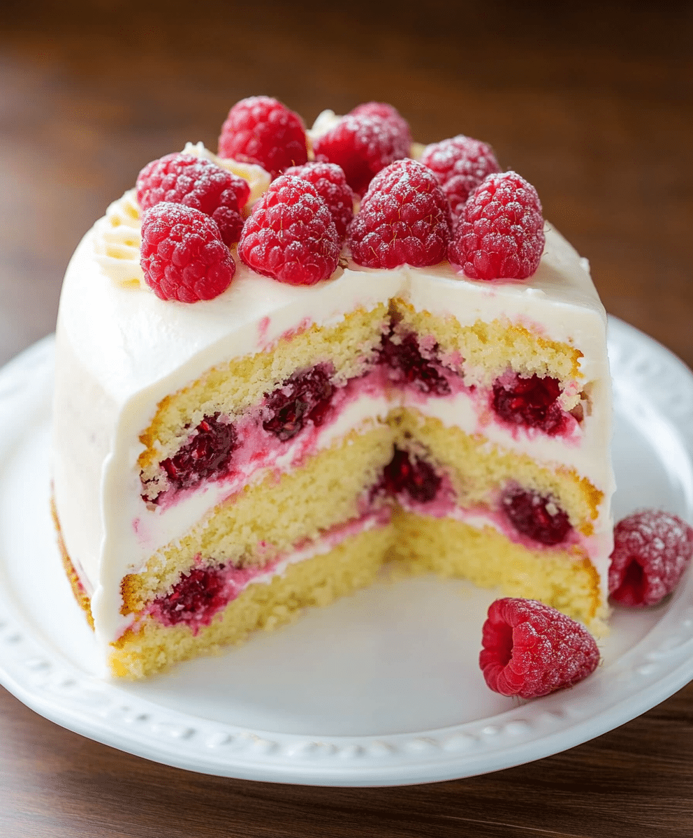 Lemon Raspberry Cake Recipe - Recipe Vibe