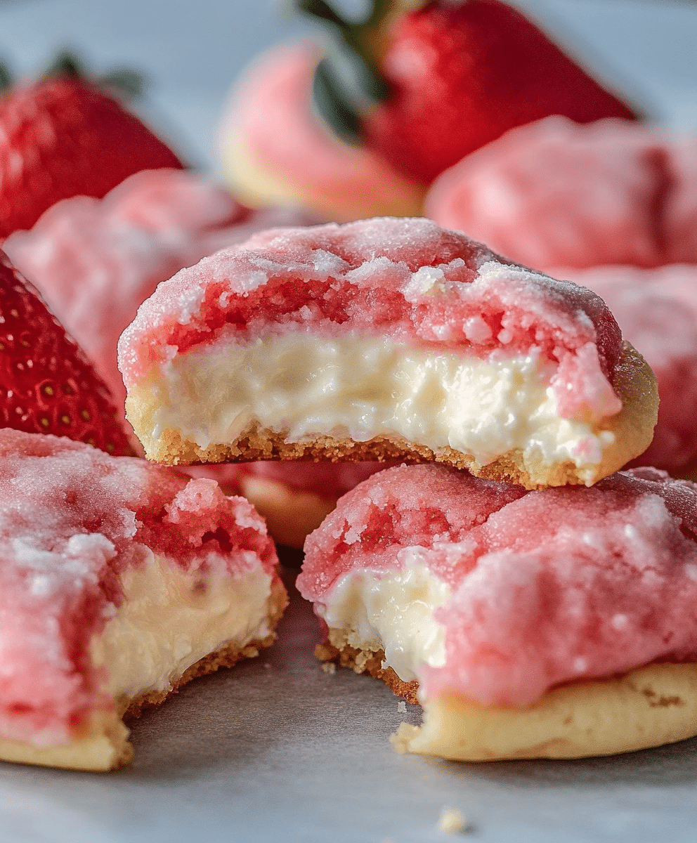 Strawberry Cheesecake Cookies Recipe - Recipe Vibe