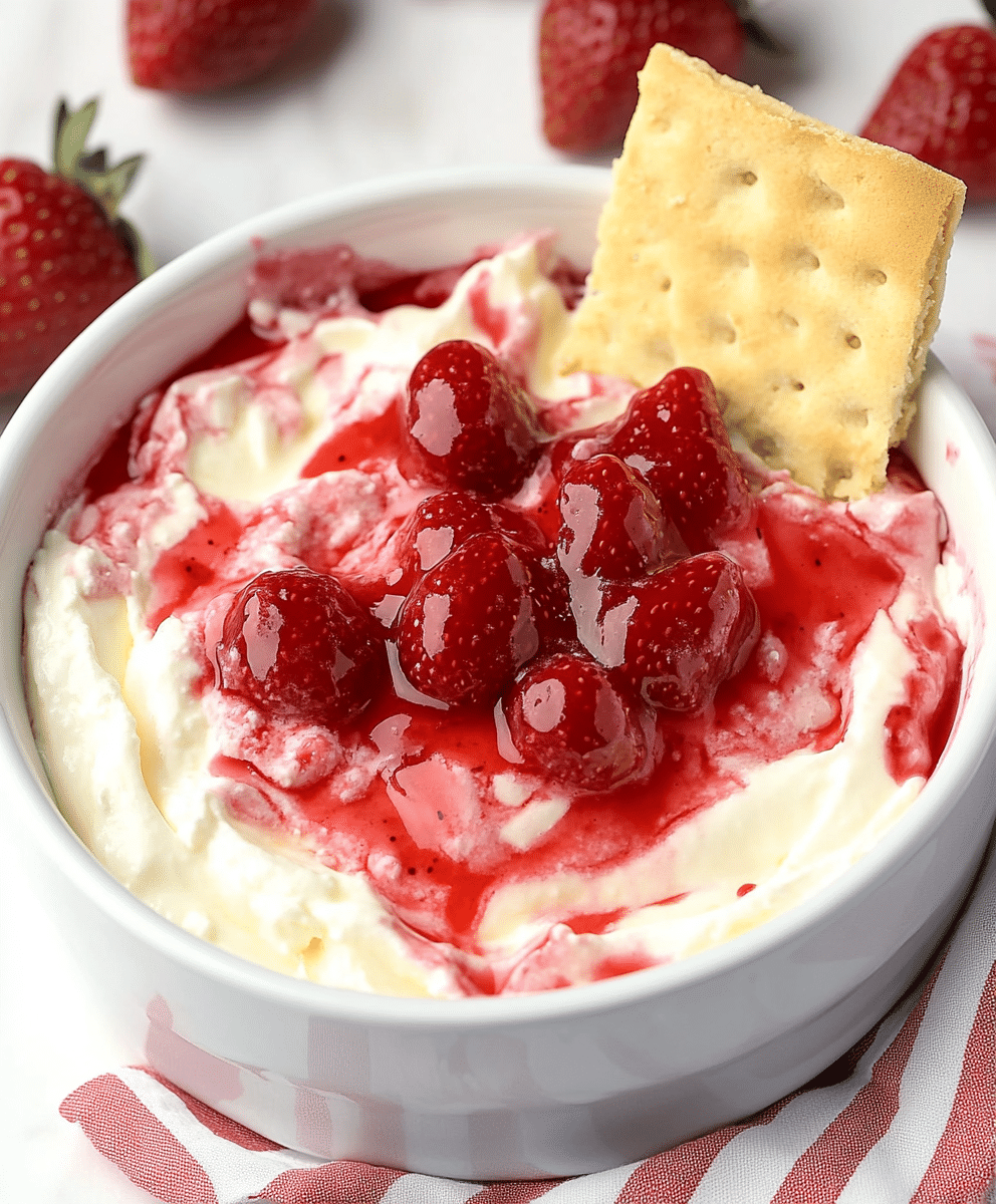 Strawberry Cheesecake Dip Recipe - Recipe Vibe