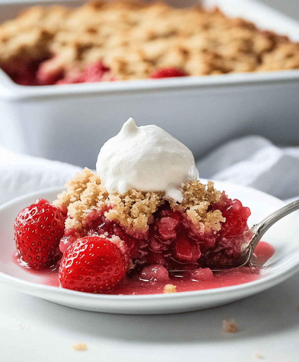 Strawberry Crumble Recipe - Recipe Vibe