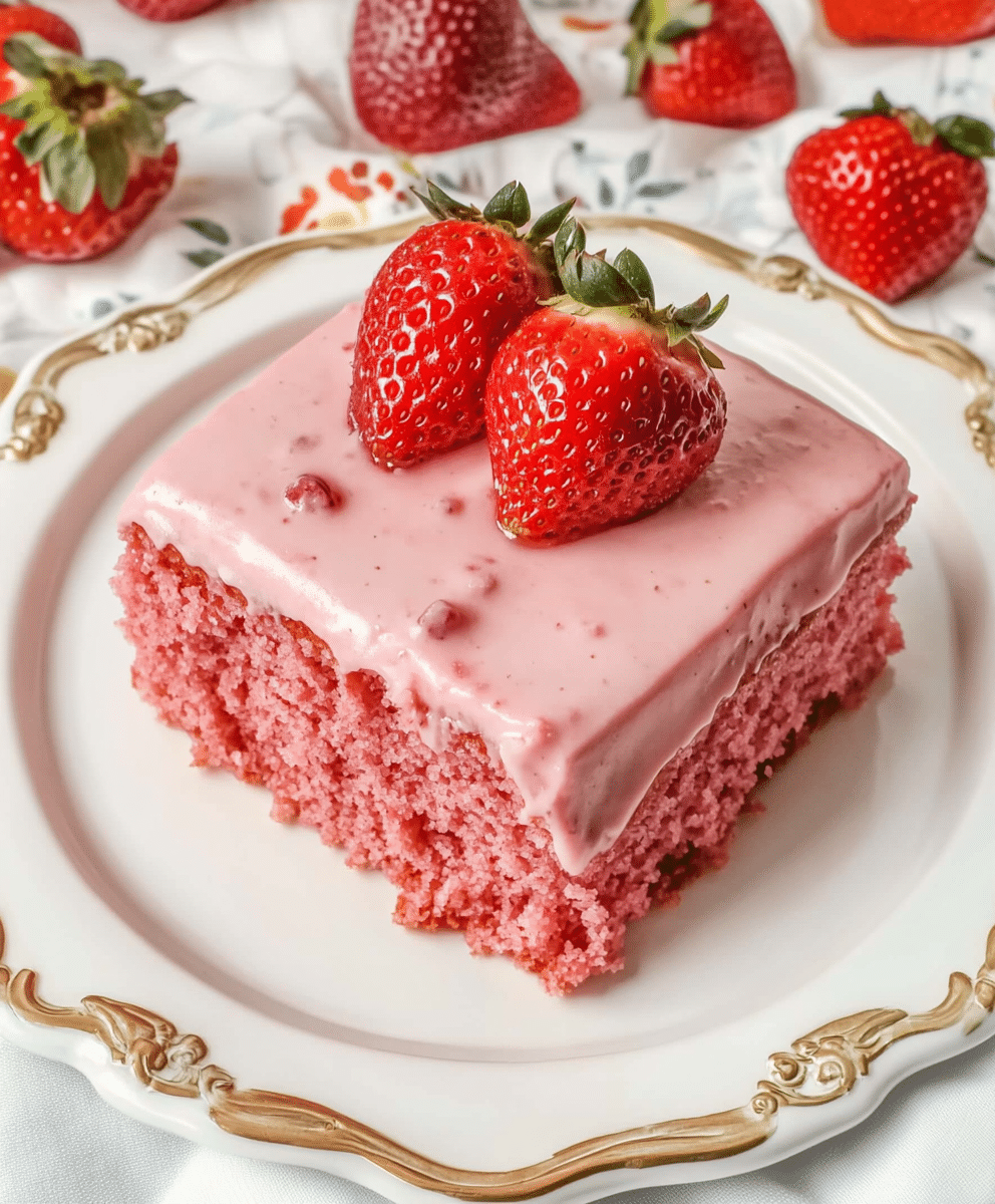 Strawberry Cheesecake Cake Recipe - Recipe Vibe