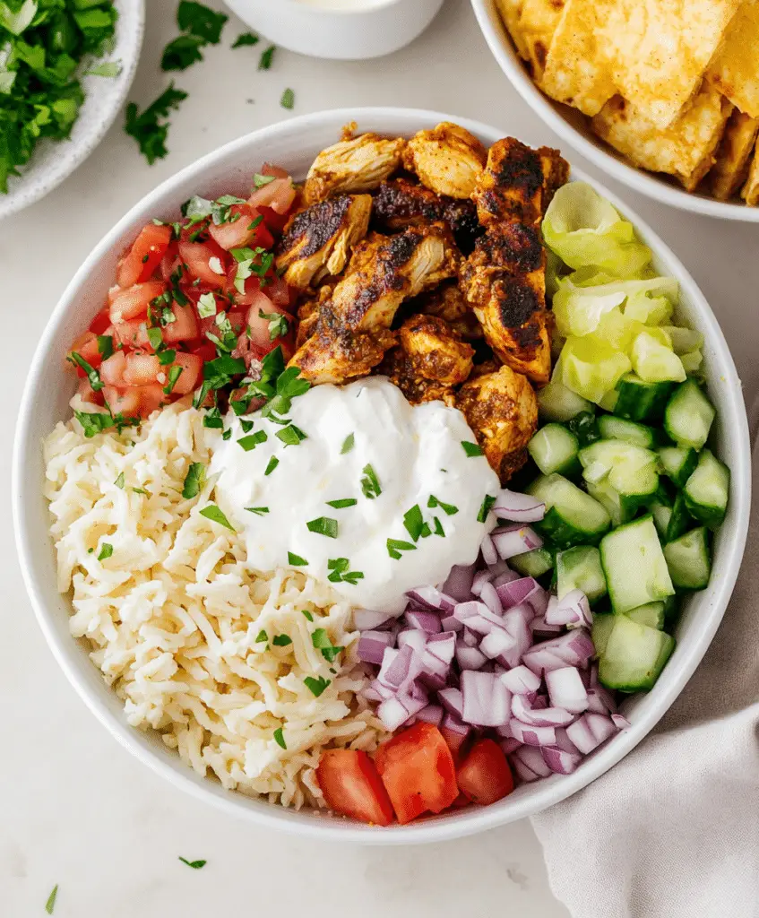 Chicken Gyro Bowls Recipe - Recipe Vibe