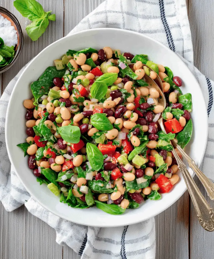 Mediterranean Bean Salad Recipe - Recipe Vibe